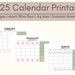 Missionary Meals Calendar Sign up 2025 Monthly Calendars, Digital ...