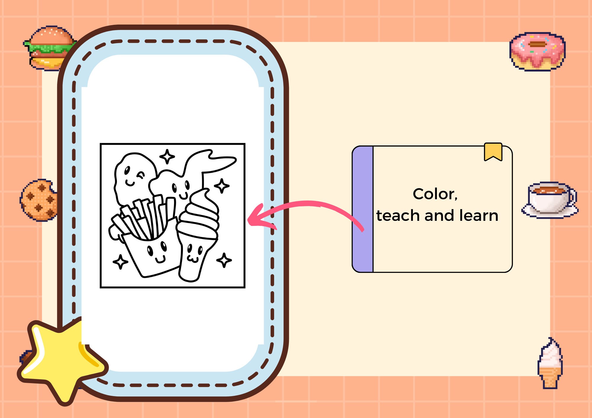 30 Easy Fast Food Coloring Pages for Kids, Toddlers, Preschoolers ...