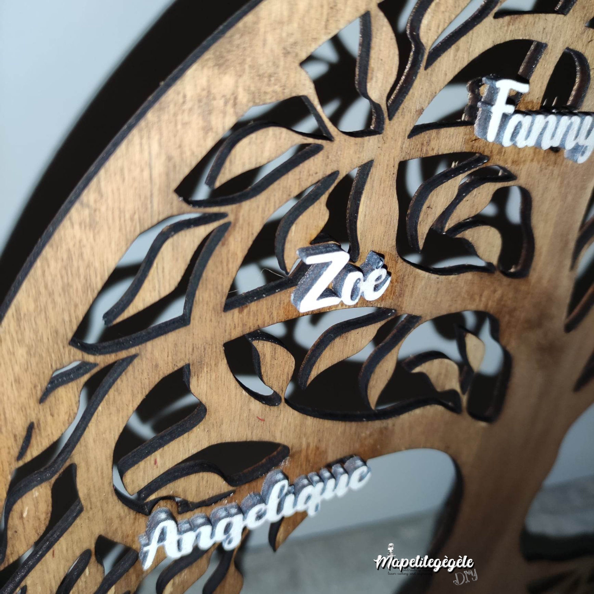 Wooden Family Tree, Personalized With Family Names. Personalized Tree ...