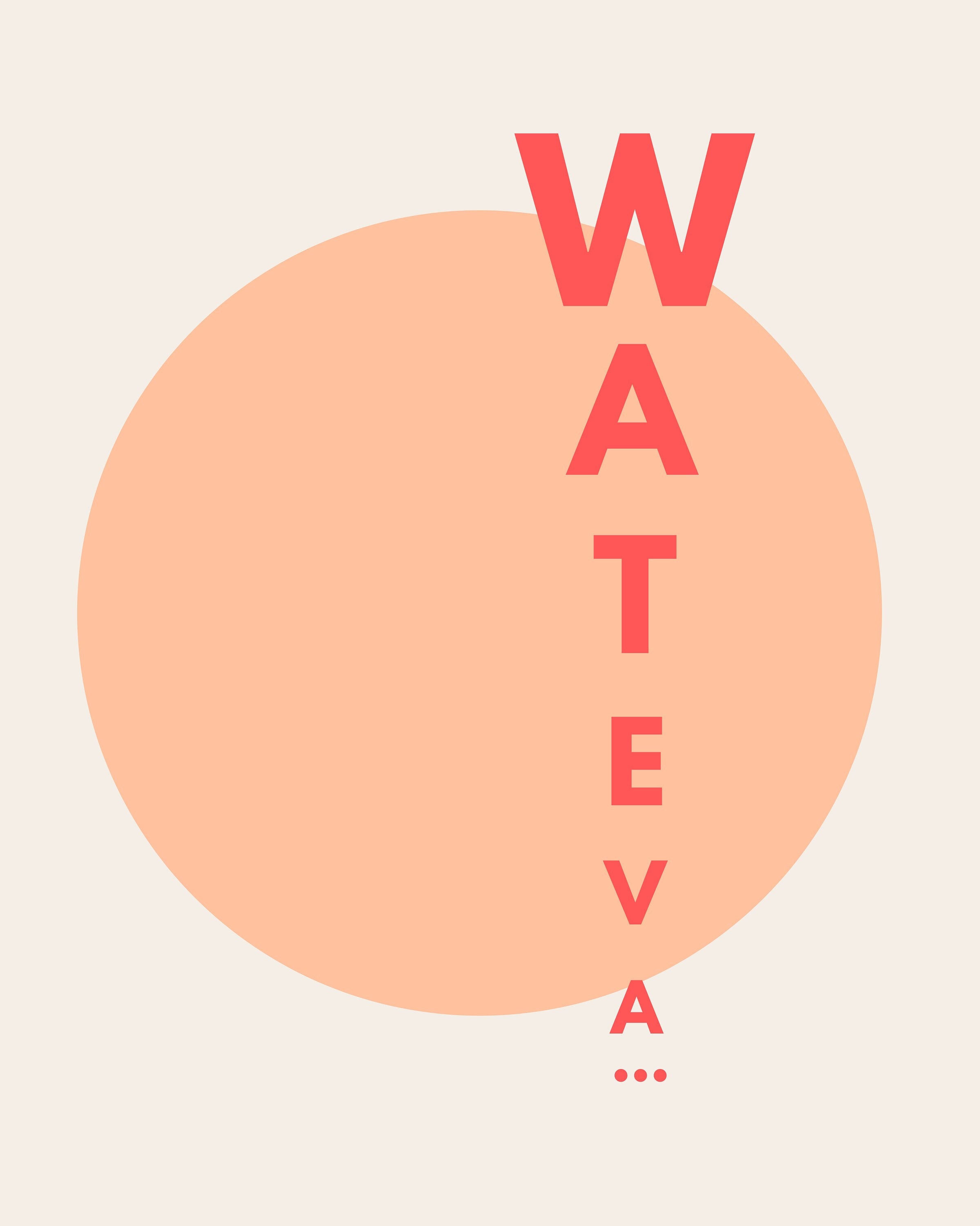 Printable Png File: wateva. Funny Word Art for Home or - Etsy