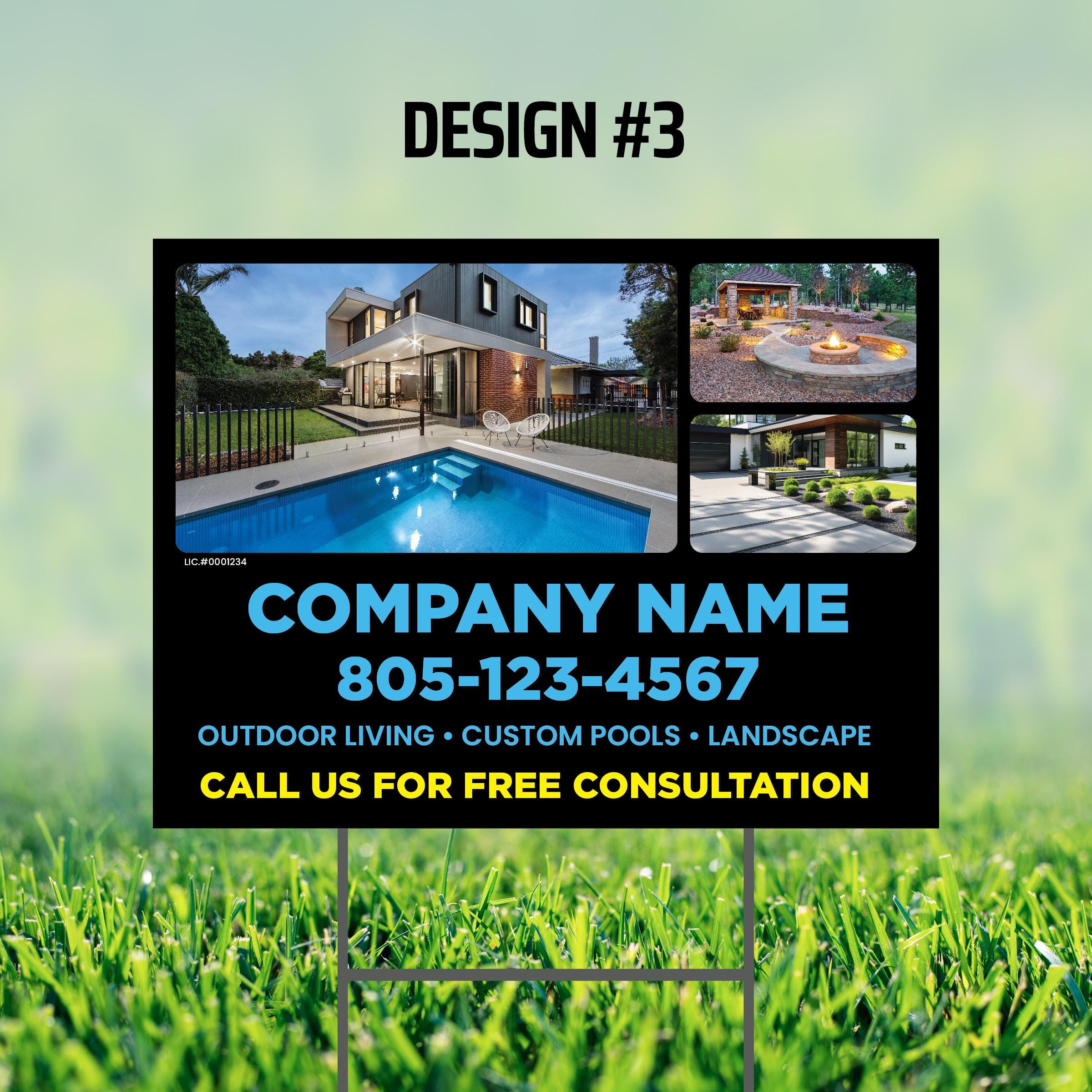 Coroplast Signs for Construction Contractors (pack of 3) - Double-sided ...