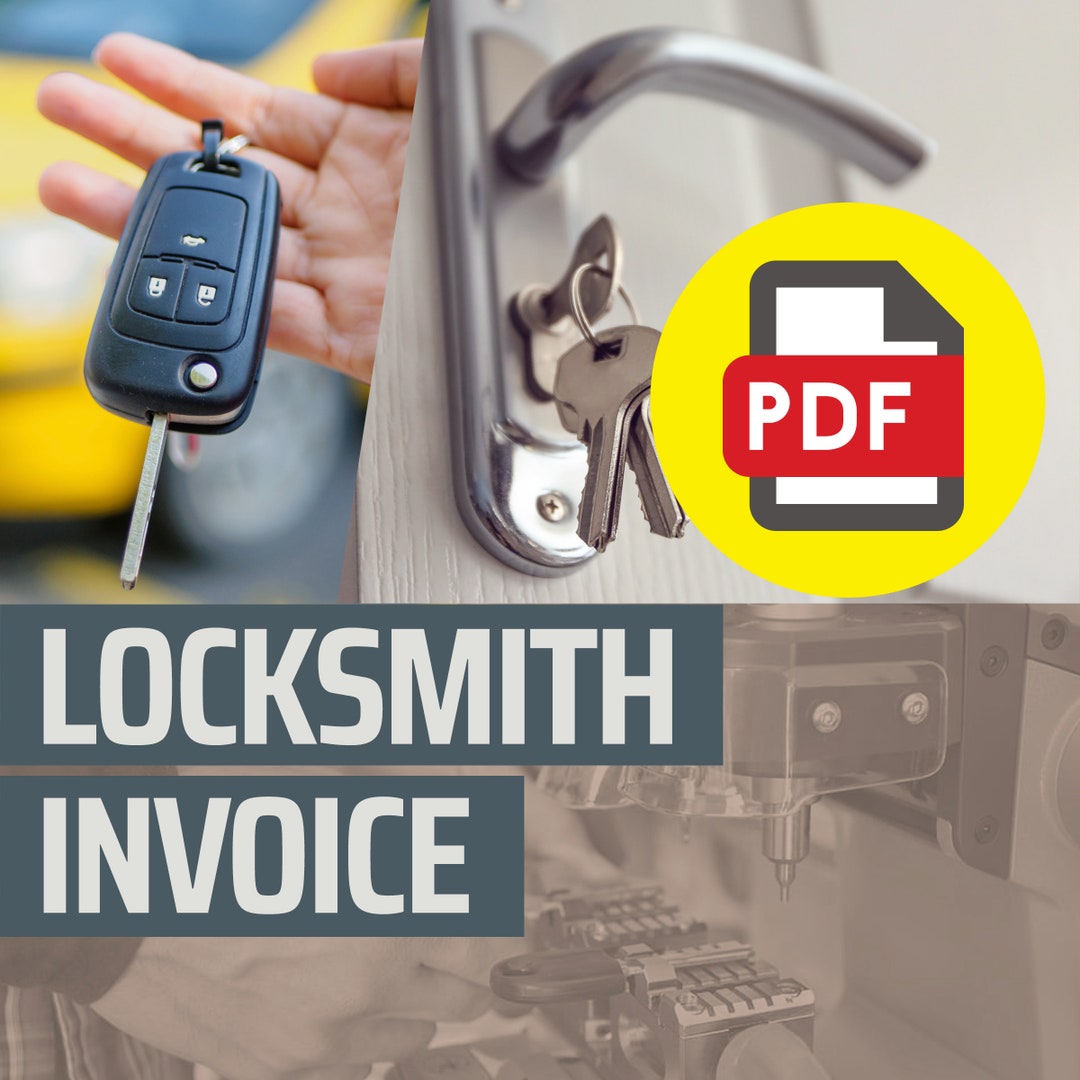 PDF Locksmith Services Invoice - Etsy