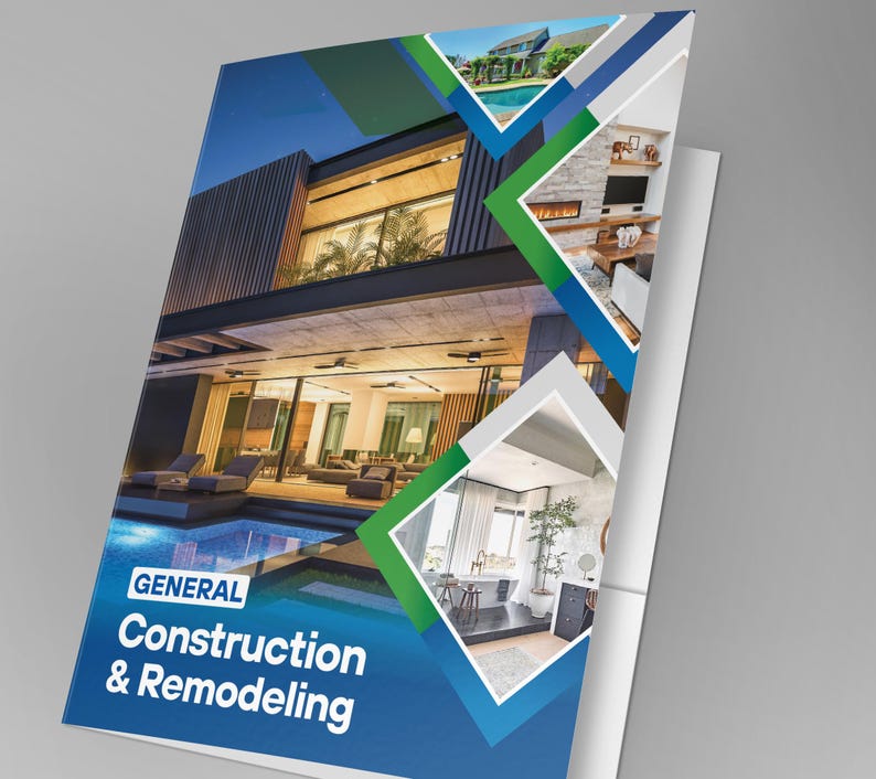 Presentation Folder Construction and Remodeling Contractors (2 Versions ...