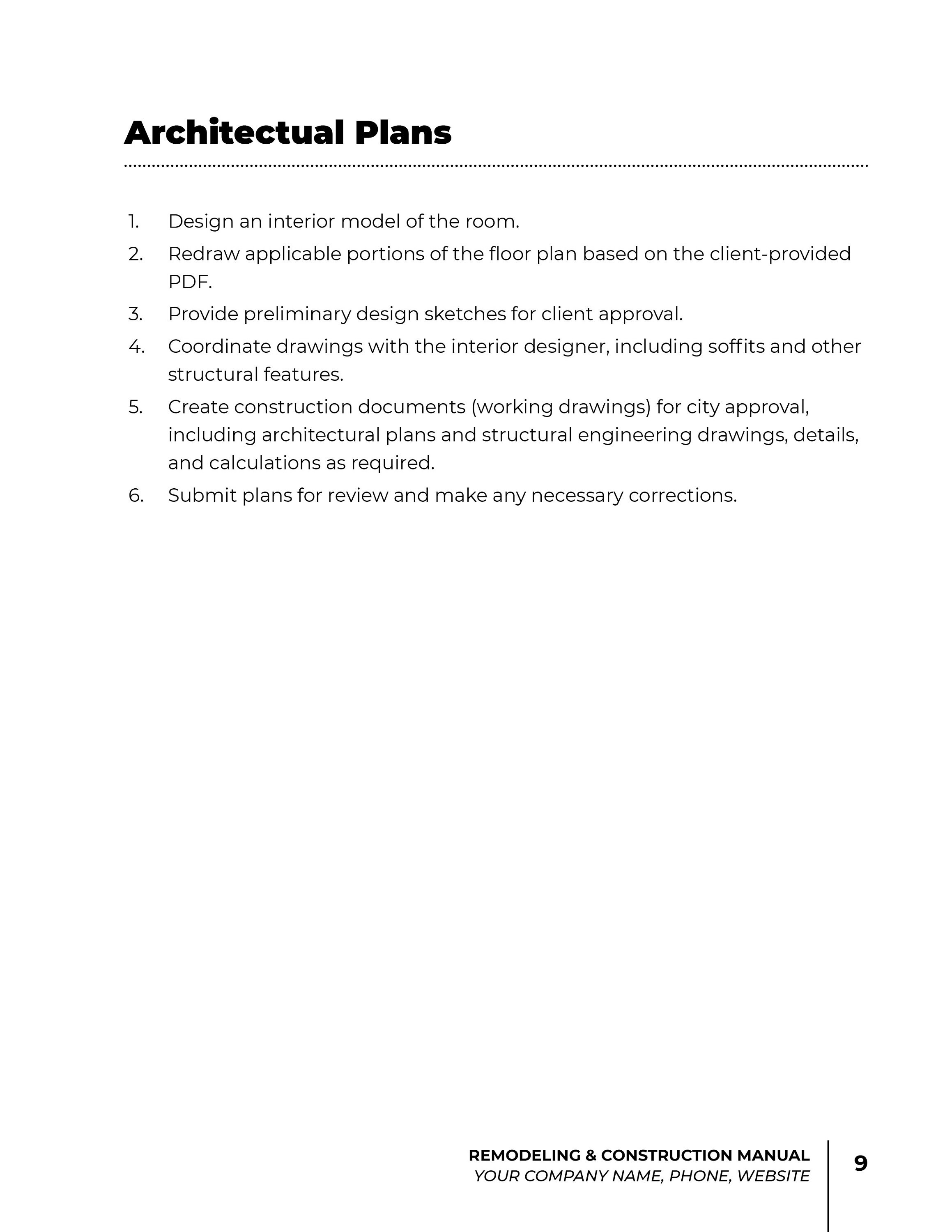 Remodeling and Construction Manual - Etsy