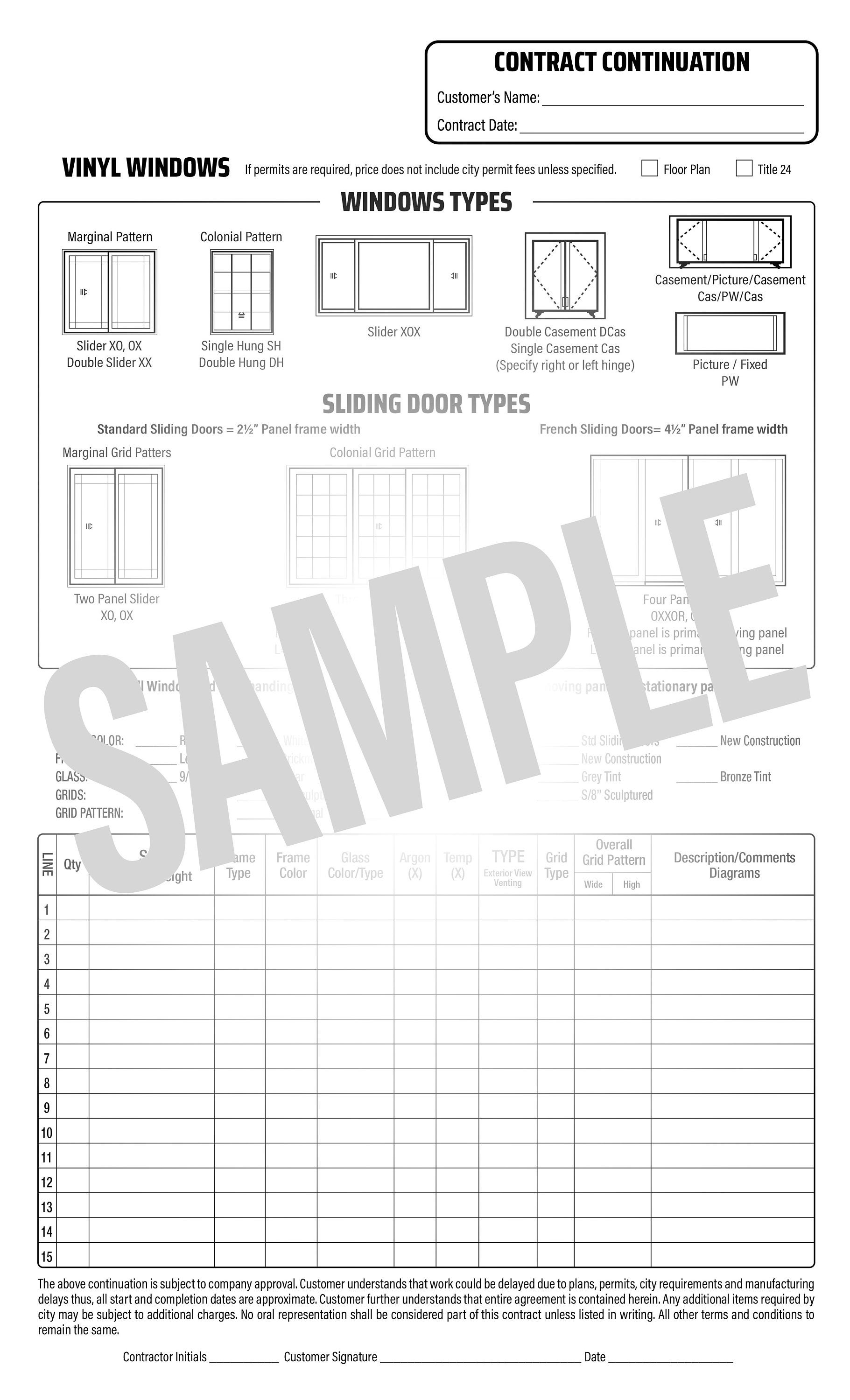 PDF WINDOW Addendum - Remodeling - Etsy