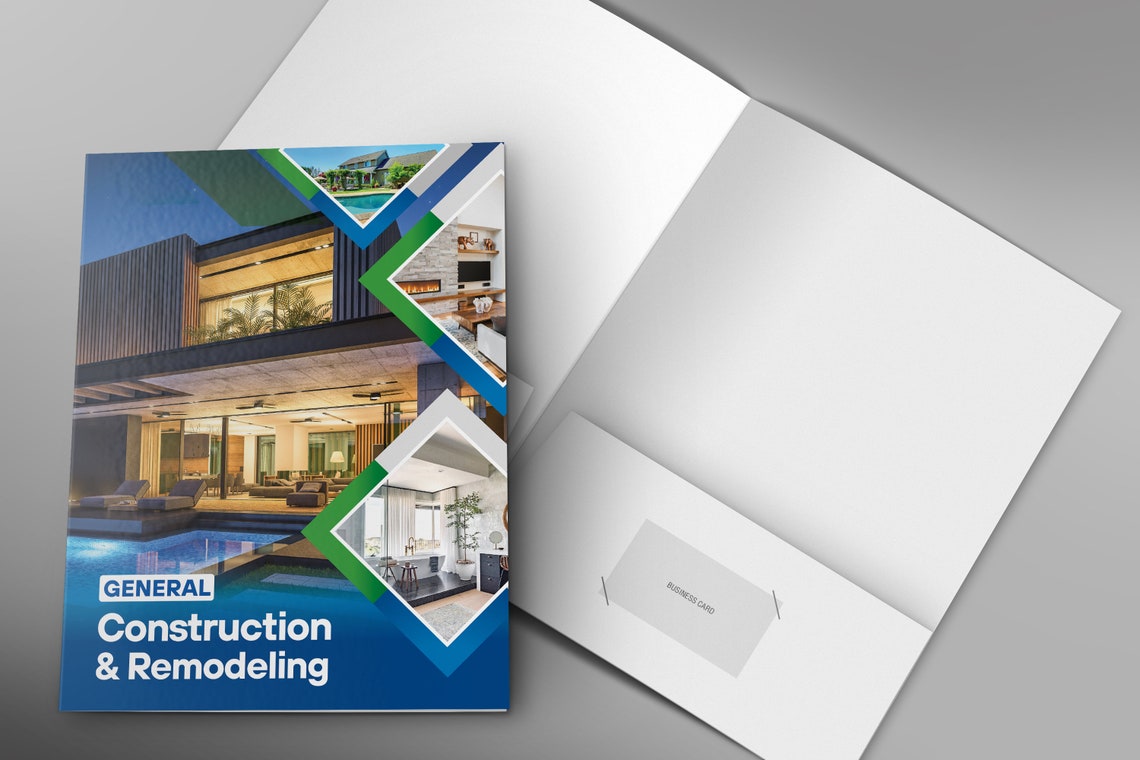 Presentation Folder Construction (pack of 5) - Etsy