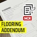 FLOORING Addendum - NCR Form (pack of 10) - Etsy