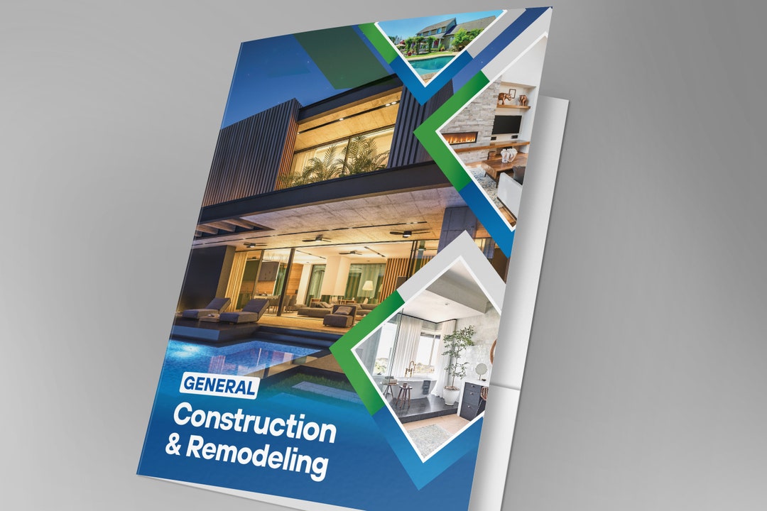 Presentation Folder Construction (pack of 5) - Etsy