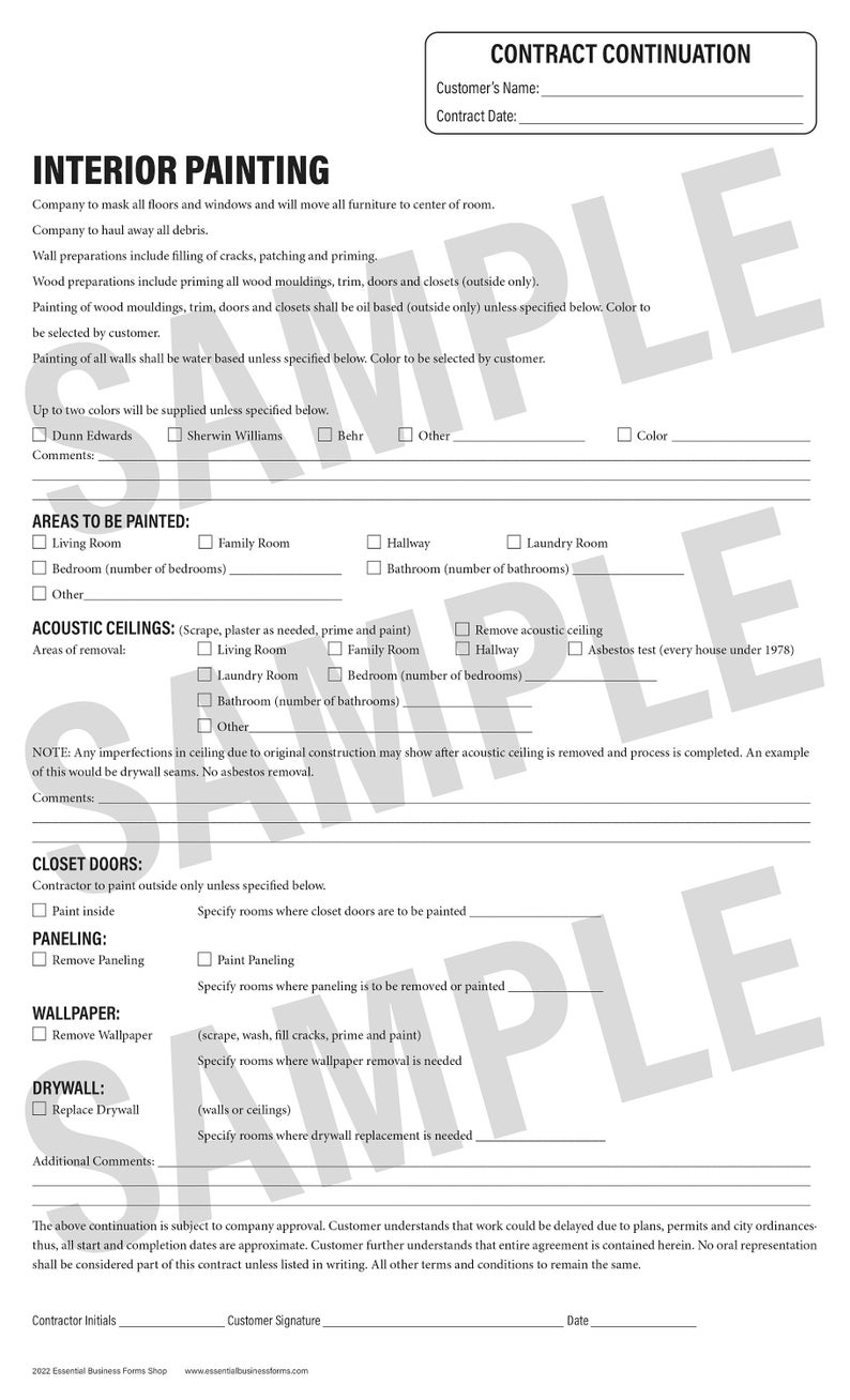 Cont. Addendum PAINTING - Etsy