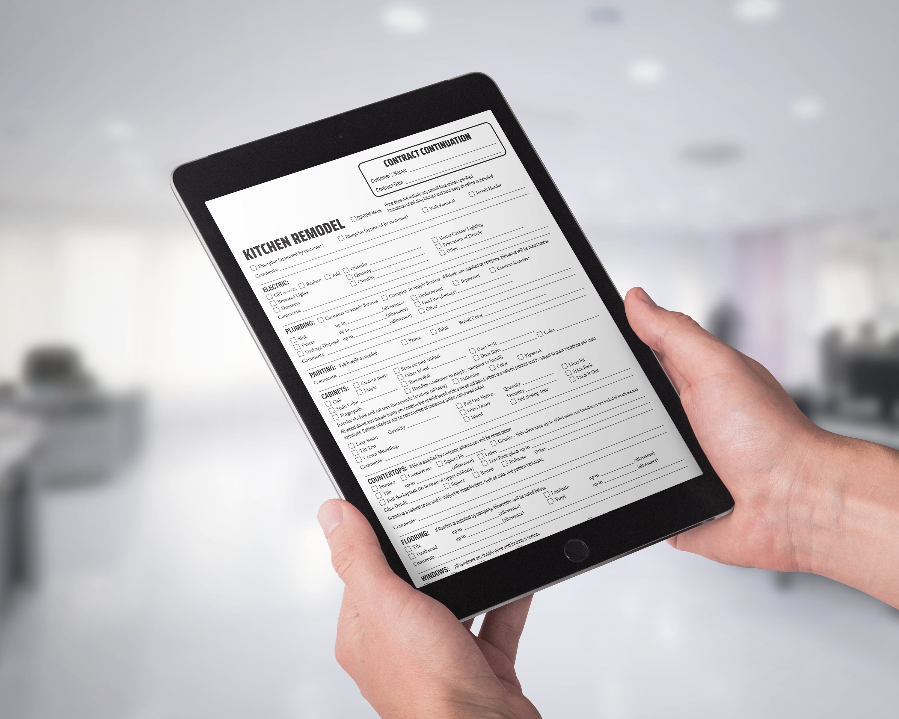 Fillable PDF | 18 Addendums Forms for Remodeling Contractors ...