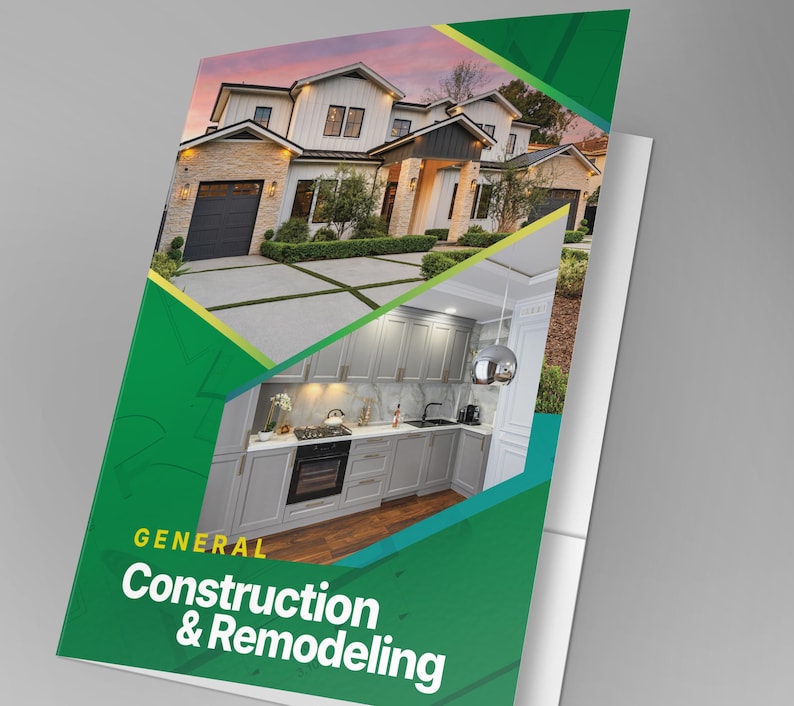 Presentation Folder Construction and Remodeling Contractors (2 Versions ...