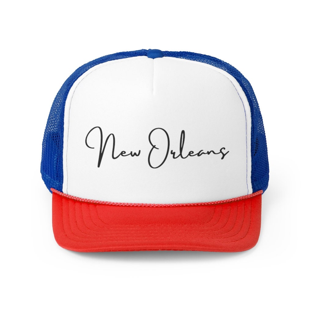 New Orleans Handwritten Script Trucker Hat // New Orleans Script Font Hat - Etsy