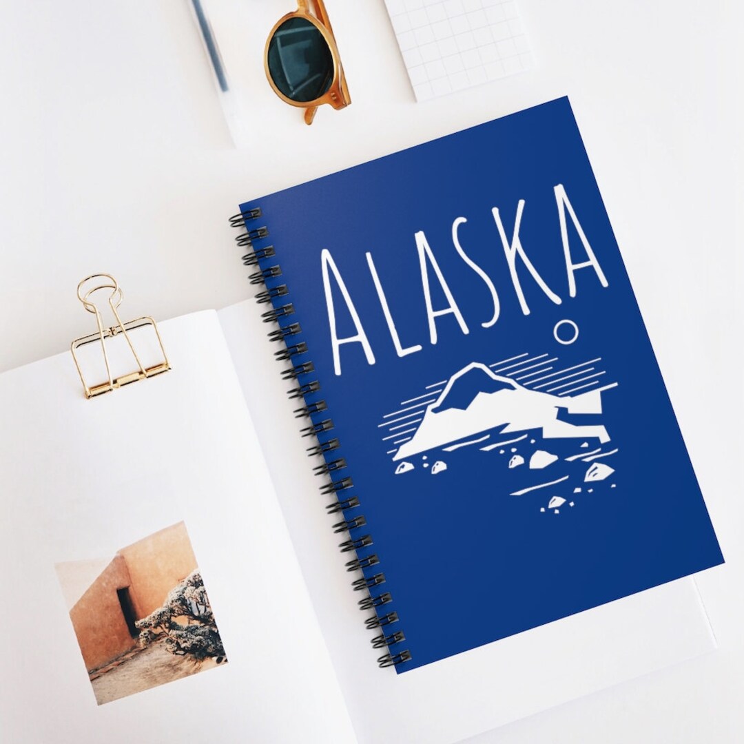 Alaska Iceberg Spiral Notebook Ruled Line // Alaska Notebook - Etsy
