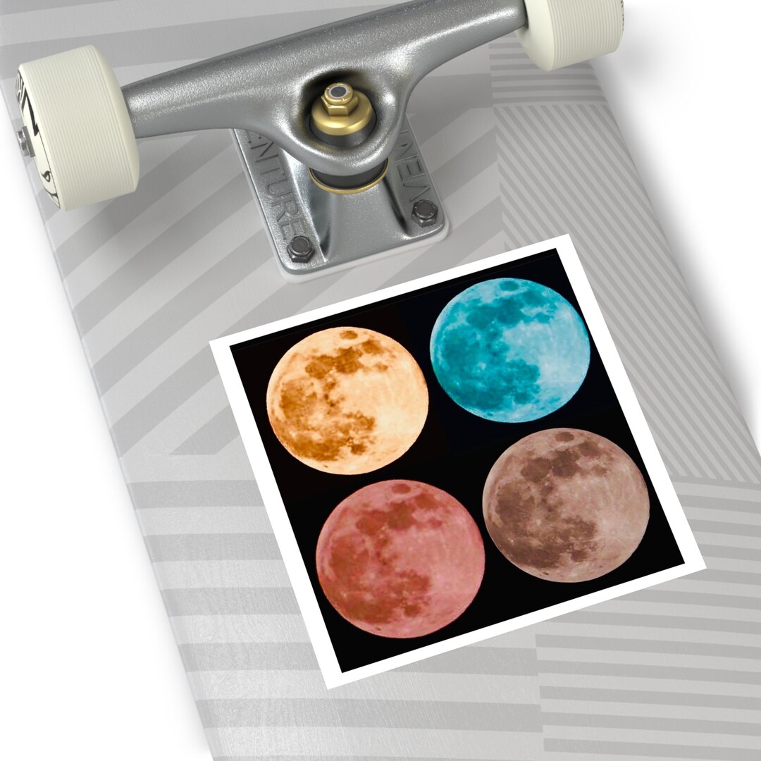 Retro Moon Vinyl Decal - Etsy