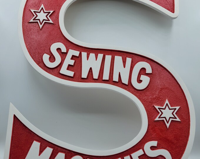 Vintage Singer Sewing Machine Logo Cut File - Etsy