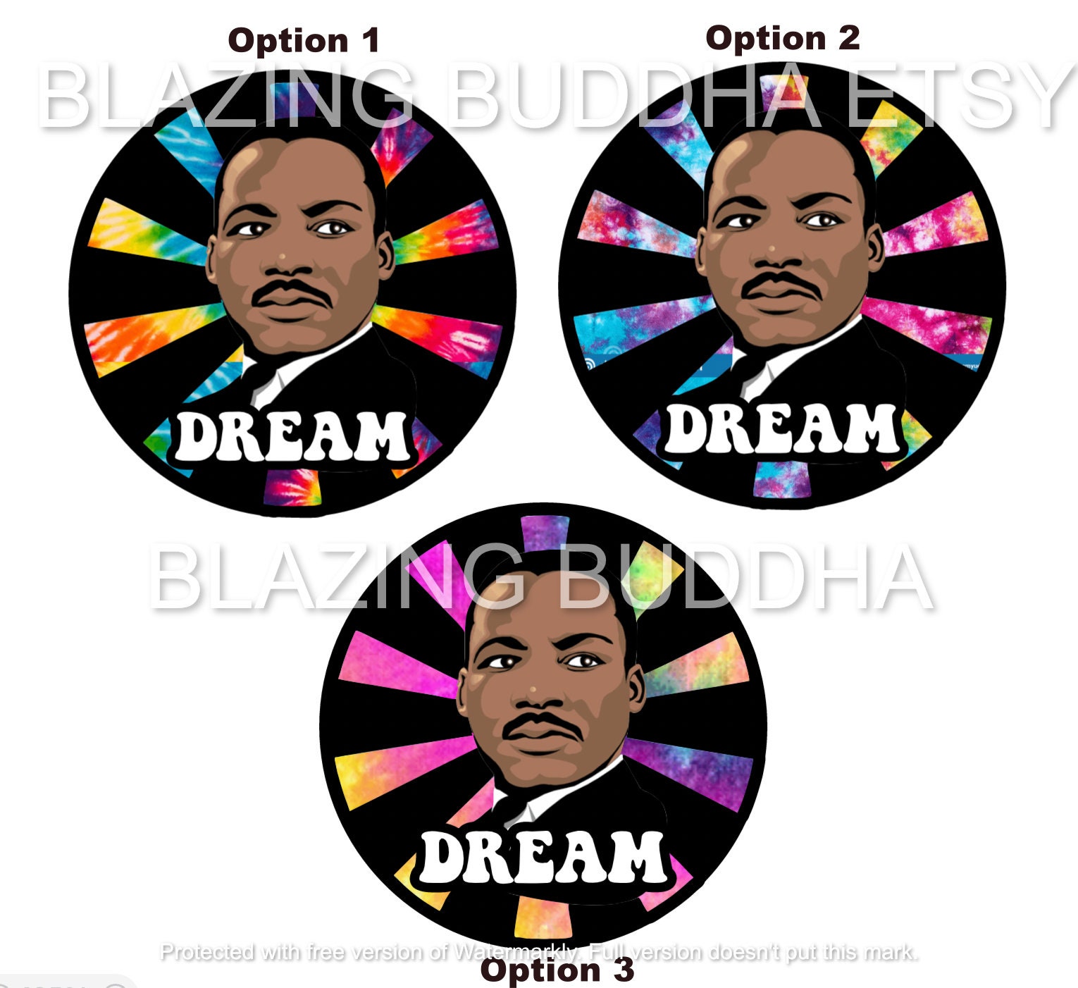MLK Dream Stickers Martin Luther King Jr 3inch Stickers - Etsy