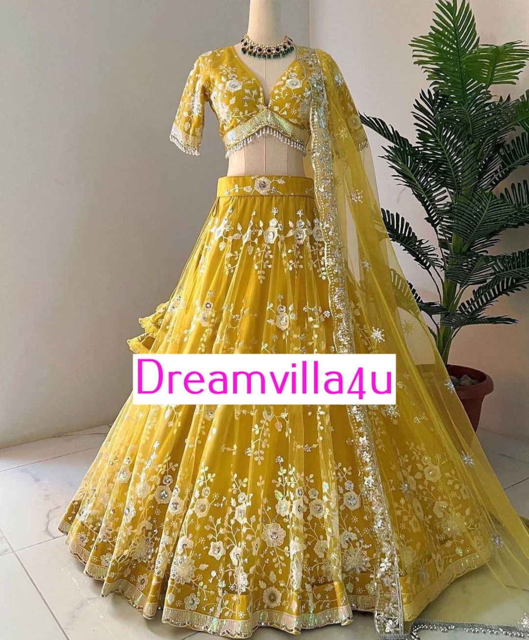 Amazing Yellow Color Lehenga Choli for Women Indian Wedding Party Wear ...