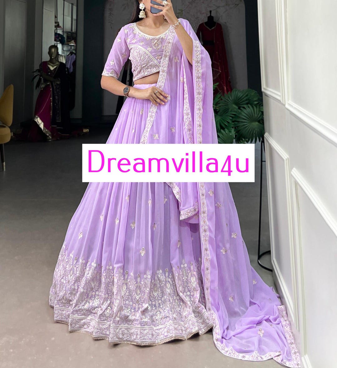 Amazing Purple Color Lehenga Choli for Women Indian Wedding Party Wear ...