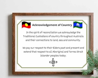 Acknowledgement of Country - Etsy