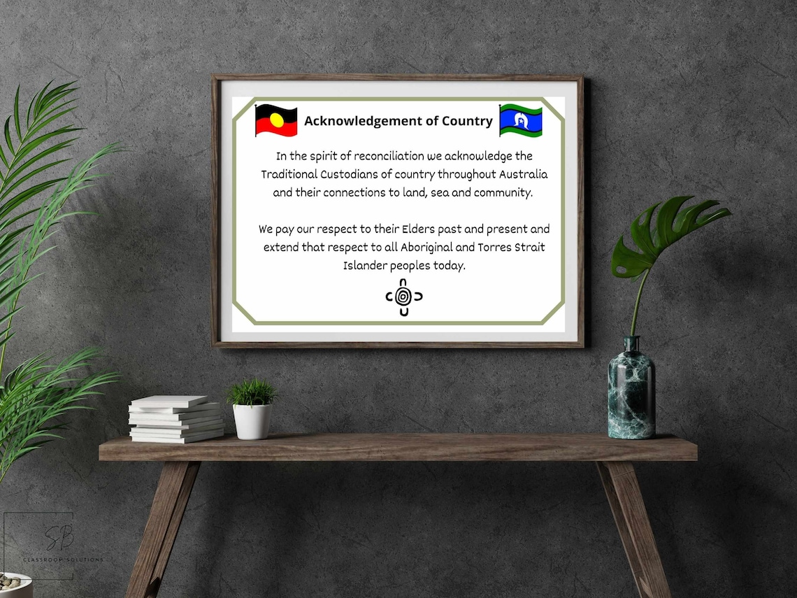 Acknowledgement of Country Poster A4 PDF - Etsy Australia