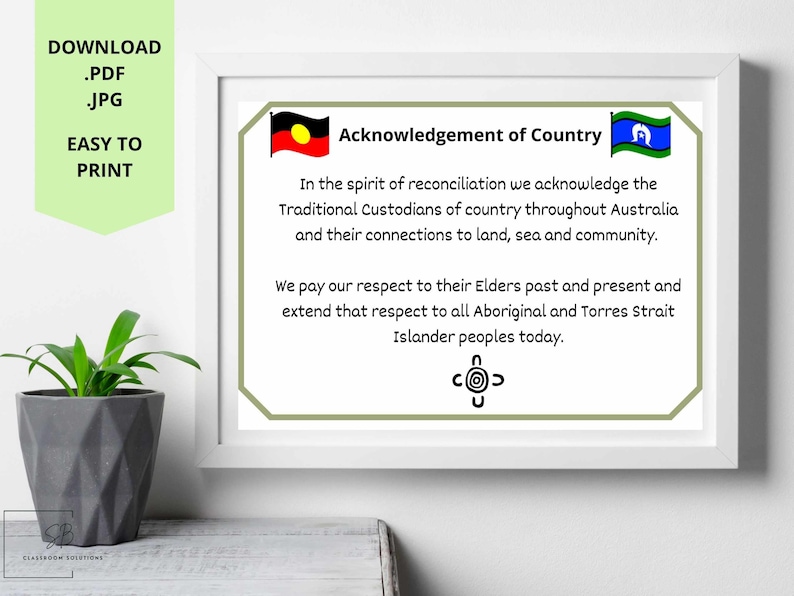Acknowledgement of Country Poster A4 PDF - Etsy Canada