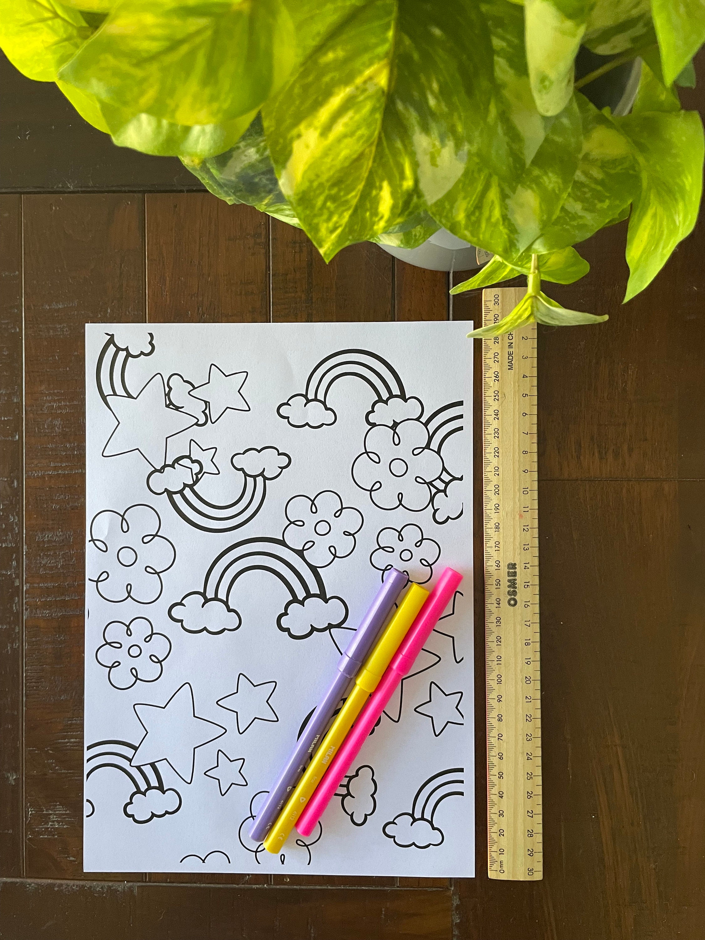 Easy Colouring in Pages for Young Children Simple in Design - Etsy Canada