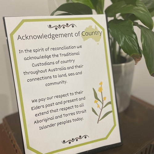 Acknowledgement of Country Classroom Resource Perfect for - Etsy