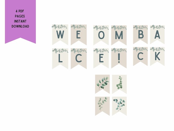 PRINTABLE Welcome Back Banner/bunting Back to School or - Etsy