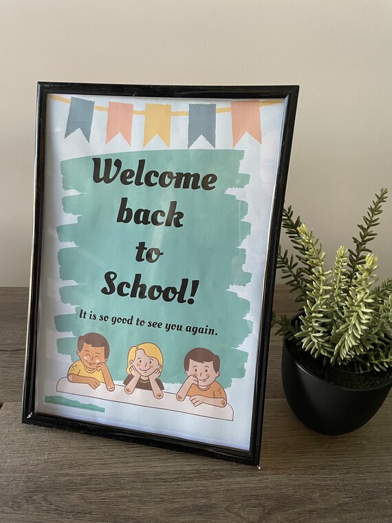 Welcome Back Positive Affirmation Posters - Etsy