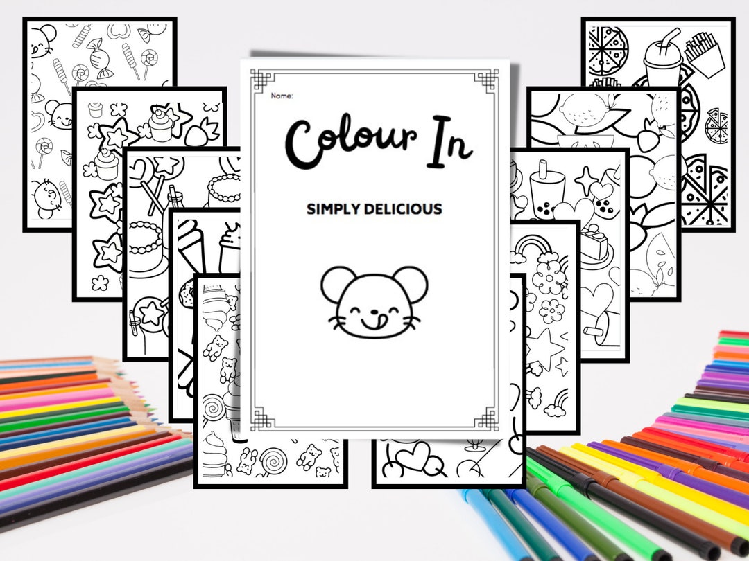 Easy Colouring in Pages for Young Children - Simple in Design - PDF ...