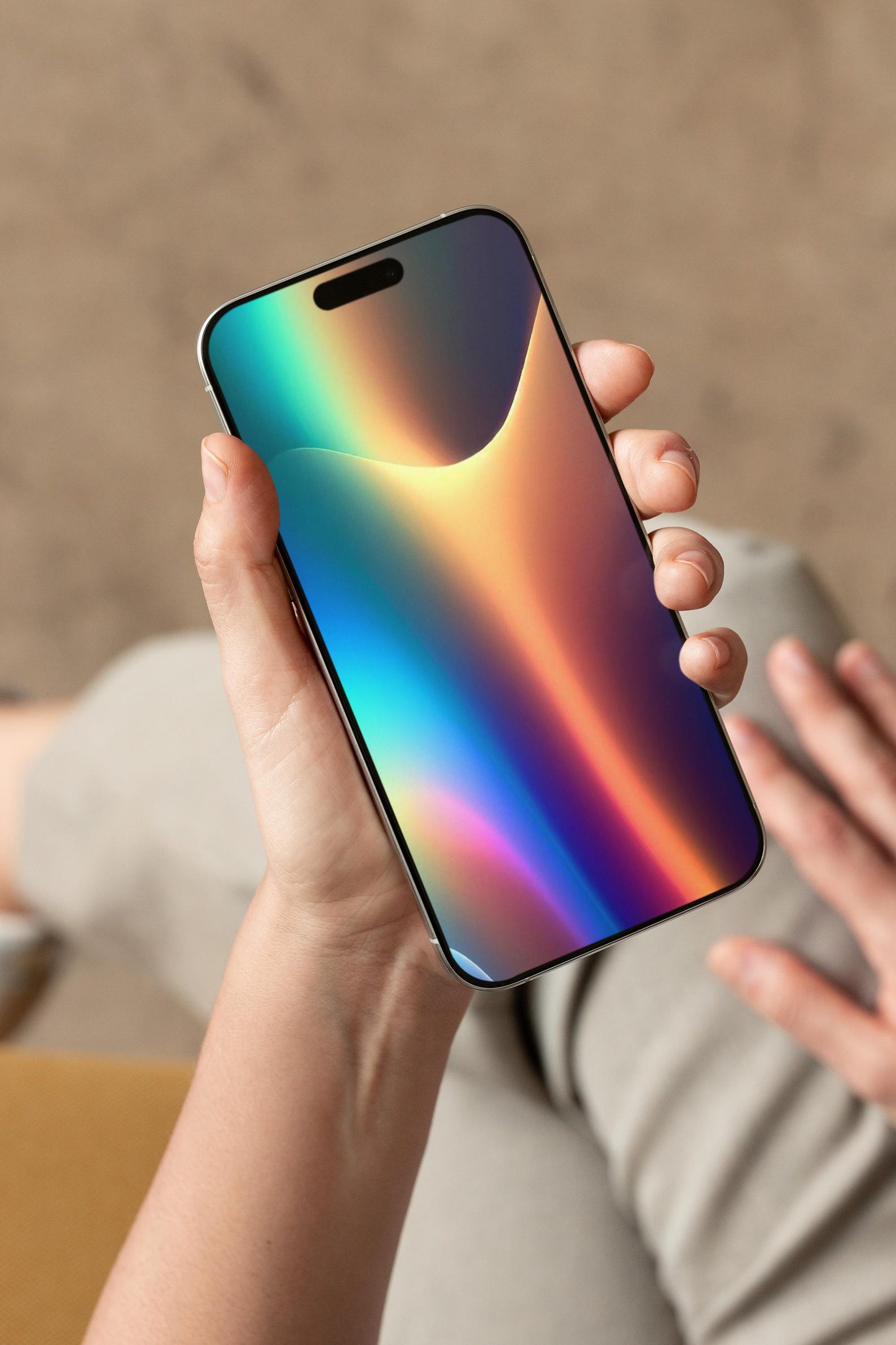 Rainbow Gradient 2 iPhone Wallpaper / Abstract / Phone Lock Screen ...