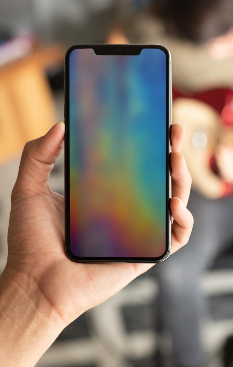 Abstract Gradient iPhone Wallpaper: Modern Lock Screen (digital ...