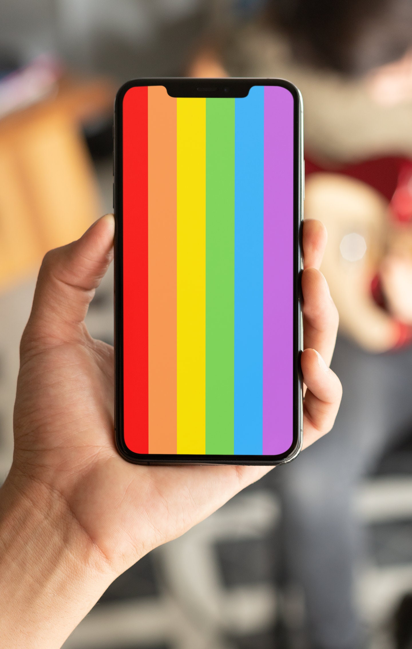 Rainbow Flag Abstract iPhone Wallpaper (digital Download) - Etsy