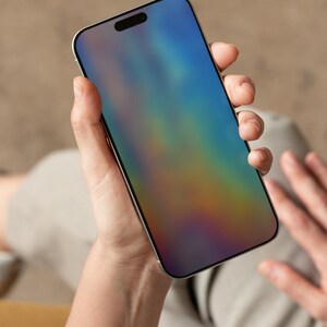 Abstract Gradient iPhone Wallpaper: Modern Lock Screen (digital ...