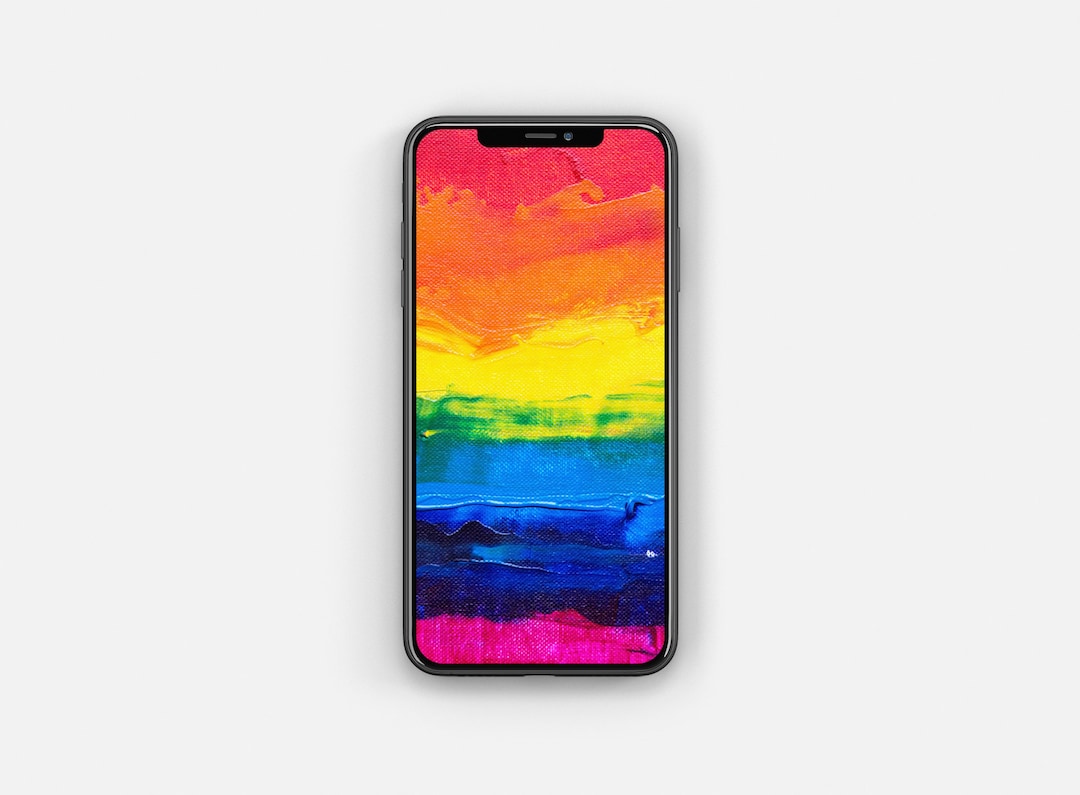 Rainbow Paint iPhone Wallpaper / Abstract / iPhone Lock Screen / iPhone ...