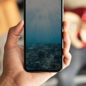 Ocean Floor iPhone Wallpaper / Abstract / Phone Lock Screen / - Etsy