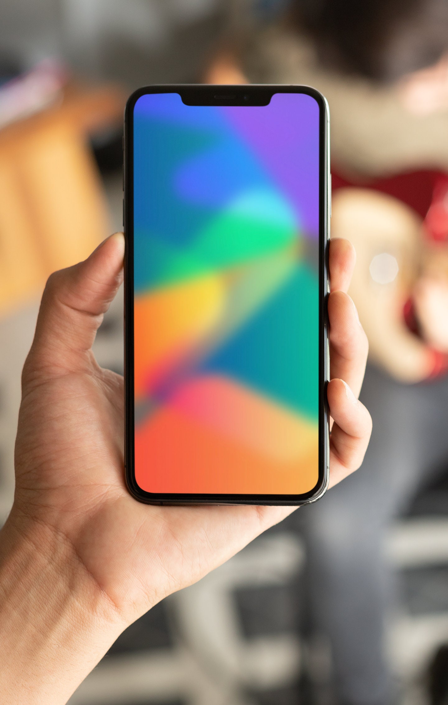 Abstract Rainbow Blur iPhone Wallpaper / Abstract / Phone Lock Screen ...