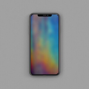 Abstract Gradient iPhone Wallpaper: Modern Lock Screen (digital ...