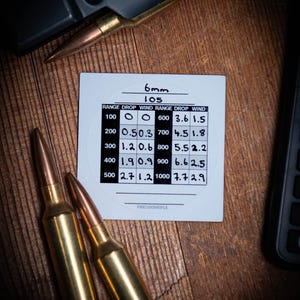 Scope DOPE Sticker (set of 3) – Rifle Data Card for Inside Scope Cap - Etsy
