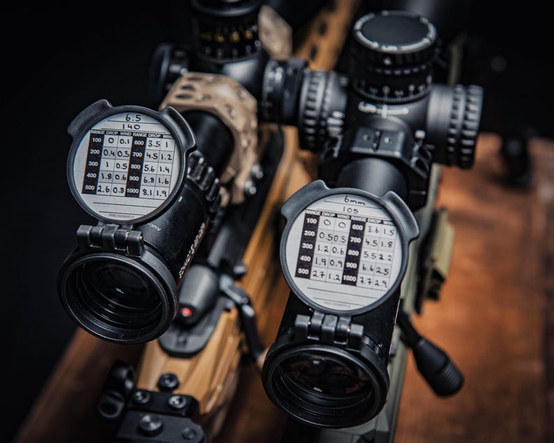 Scope DOPE Sticker (set of 3) – Rifle Data Card for Inside Scope Cap - Etsy