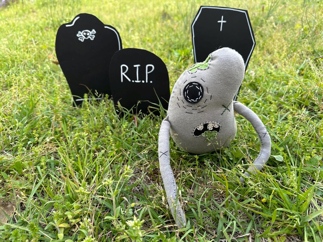 Grindo the Slima Bean (zombie Bean Stuffie) - Etsy
