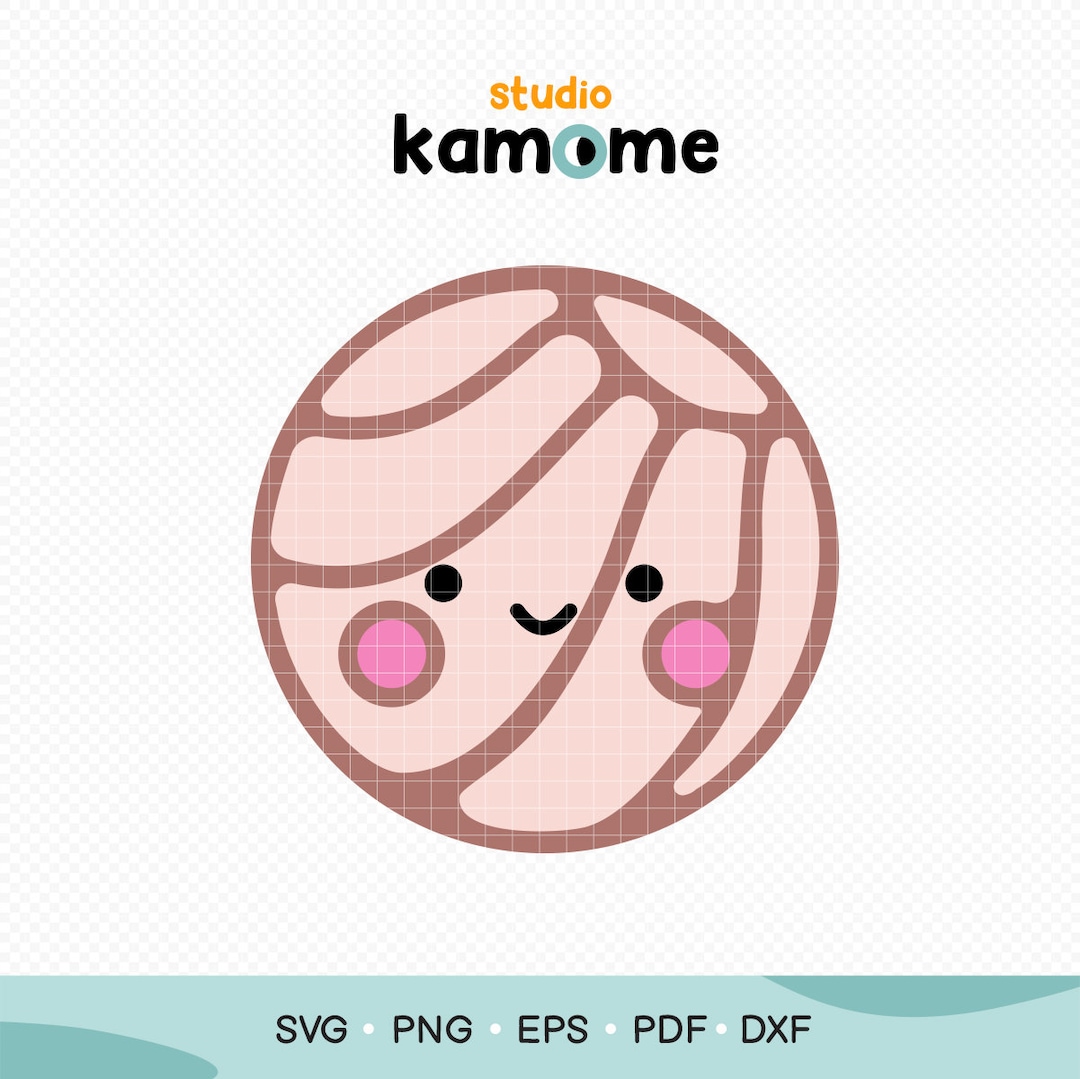 Concha SVG, Concha PNG, Cute Concha Cut File, Concha Face, Concha ...