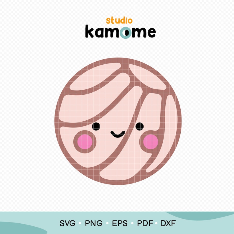 Concha SVG, Concha PNG, Cute Concha Cut File, Concha Face, Concha ...