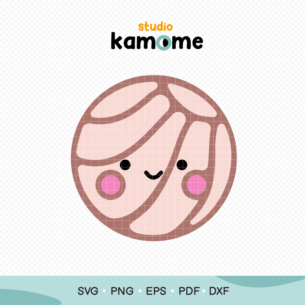 Concha SVG, Concha PNG, Cute Concha Cut File, Concha Face, Concha ...
