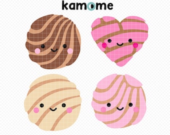 Concha SVG, Concha PNG, Cute Concha Cut File, Concha Face, Concha ...