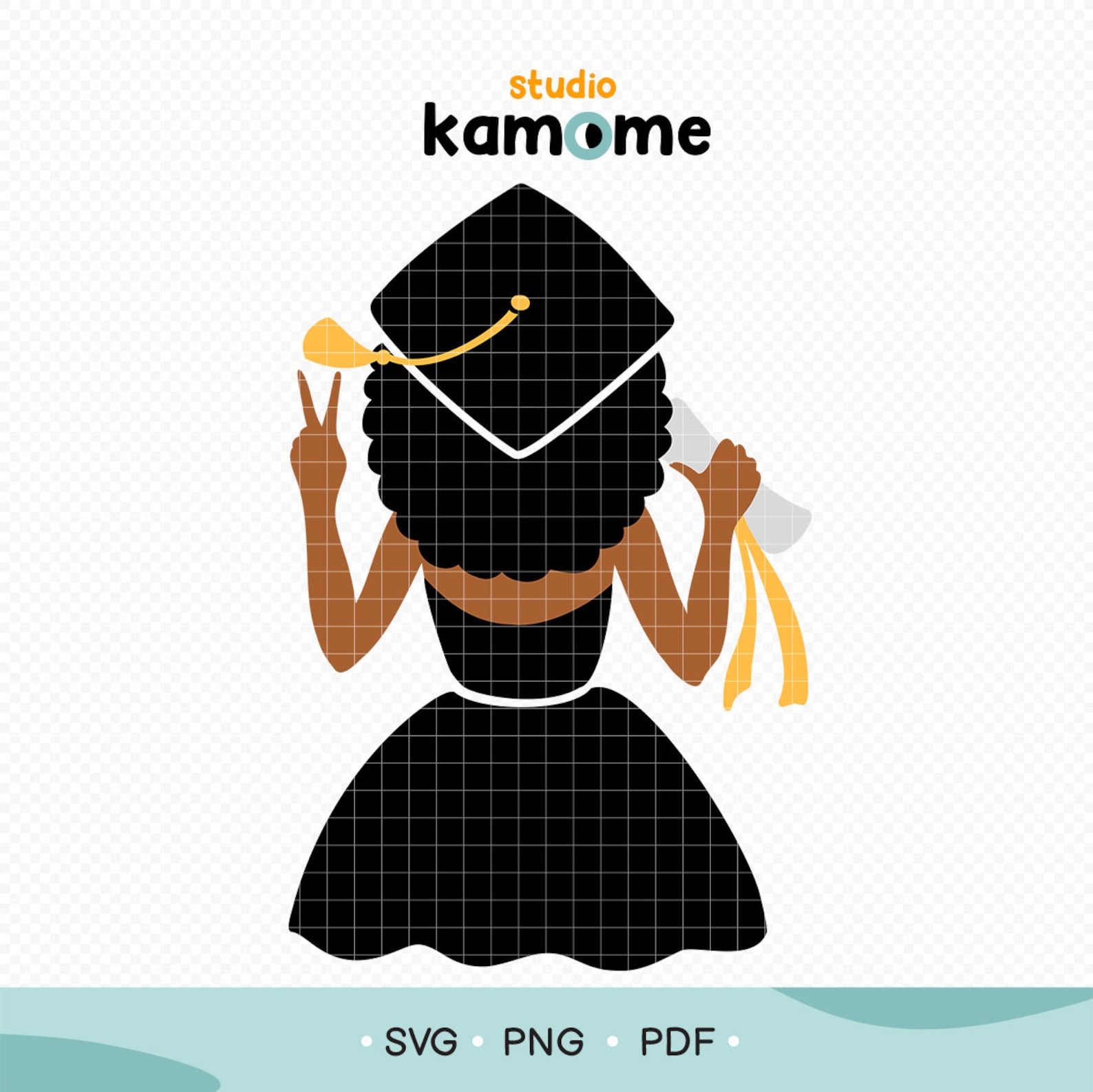 Black Girl Graduation SVG, African American Graduation Girl Svg, Senior ...