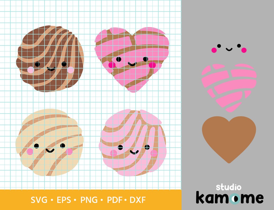 Concha SVG Concha PNG Cute Concha Cut File Concha Bundle - Etsy