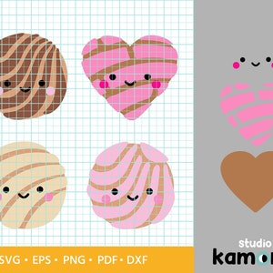 Concha SVG, Concha PNG, Cute Concha Cut File, Concha Bundle, Concha ...