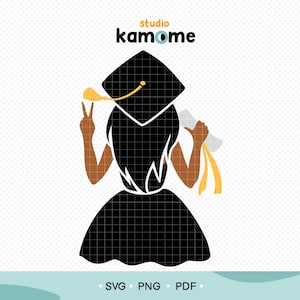 Black Girl Graduation SVG, African American Graduation Girl Svg, Senior ...