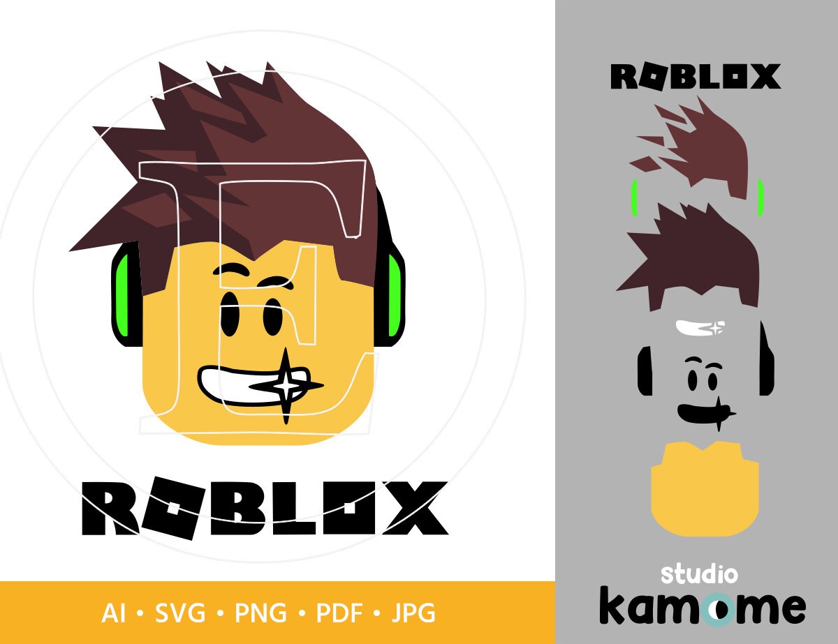Roblox SVG Cutting File Roblox face logo Roblox cut file - Etsy Schweiz